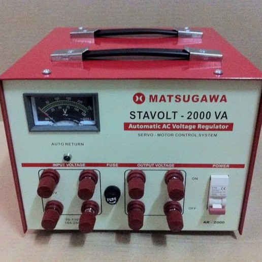 Jual Stavolt Stabilizer Matsugawa AR 2000VA 2000 VA Servo Motor ...