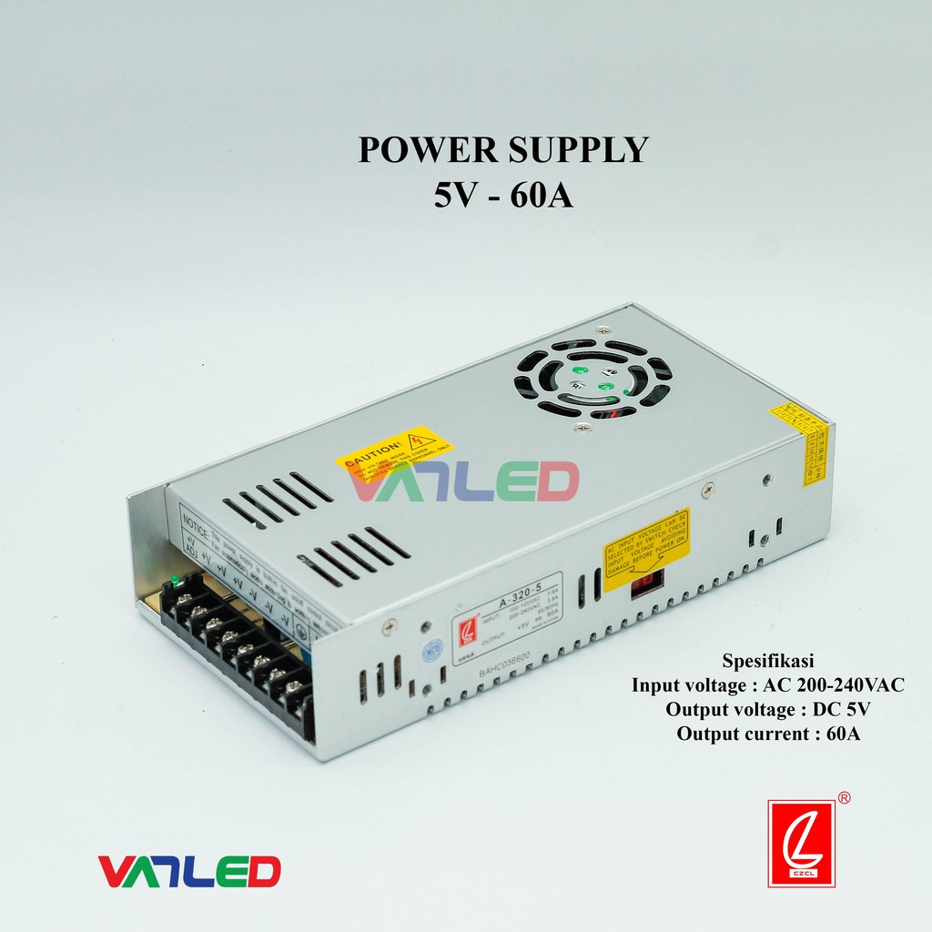 Jual POWER SUPPLY RUNNING TEXT 5V-60A CZCL | Shopee Indonesia