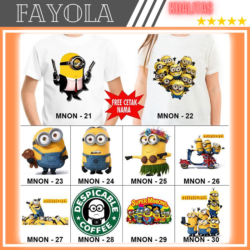 Jual Baju Minions Anak dan Dewasa Kaos Couple Keluarga Motif Minions ... Jual Baju Minions Anak dan Dewasa Kaos Couple Keluarga Motif Minions ...