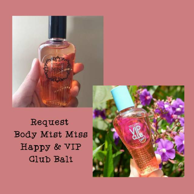 Jual Body Mist / Parfum Miss Happy VIP Club Bali Wangi Manis Segar Buah ...