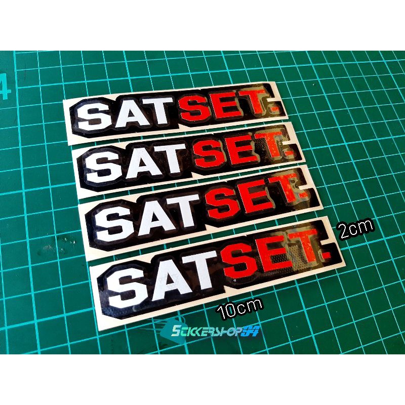Jual stiker sat set | Shopee Indonesia