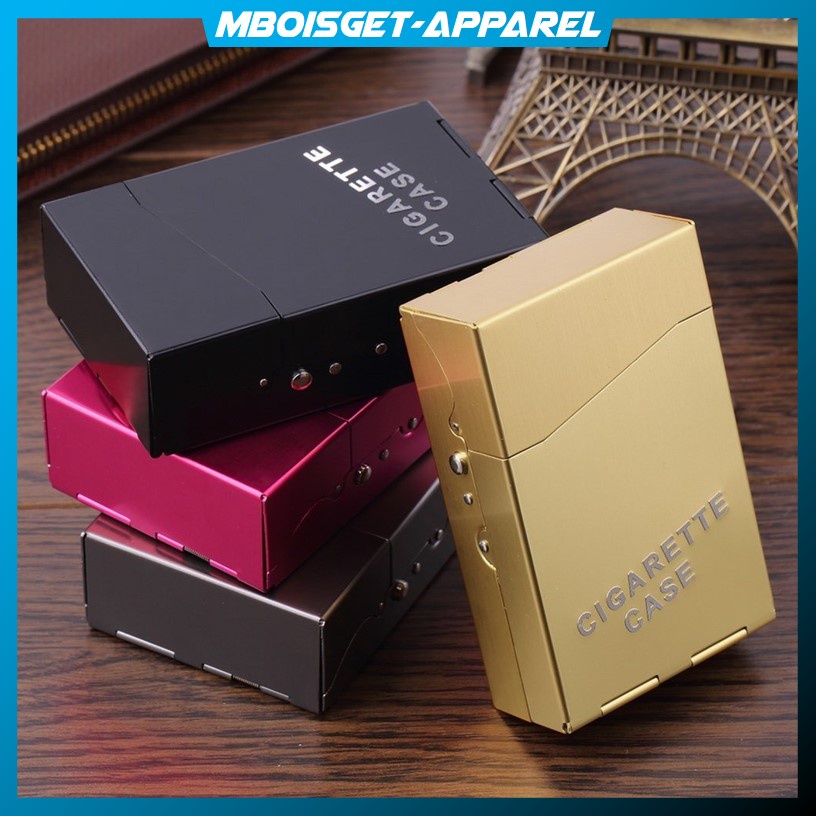 Jual MBOISGET - DINGHAO Kotak Rokok Fashion Aluminium Cigarette Case ...