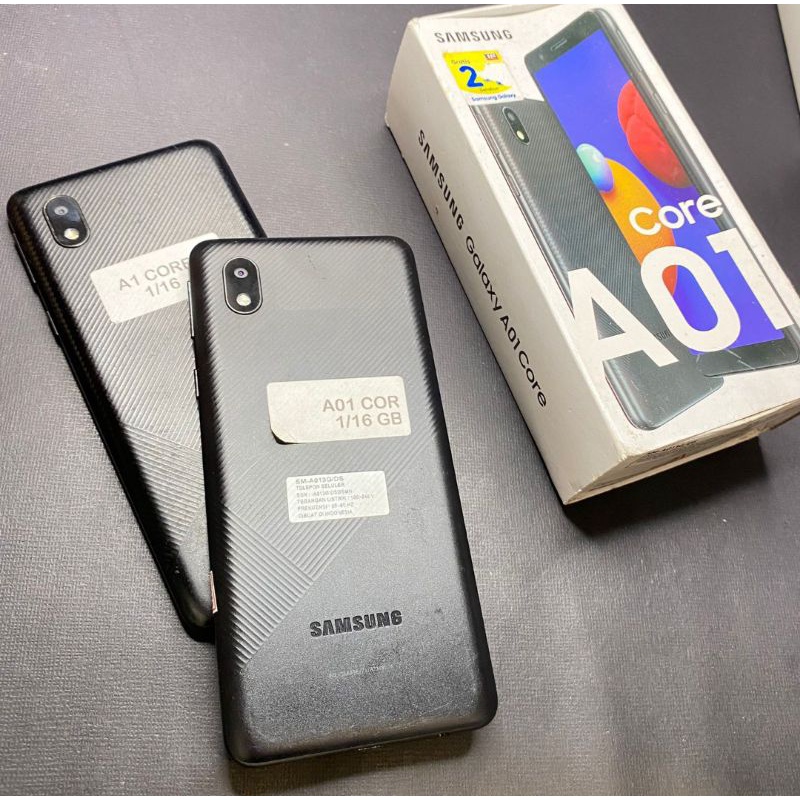 Jual SAMSUNG A01 CORE RAM 1GB INTERNAL 16GB SECOND ORIGINAL BERGARANSI ...