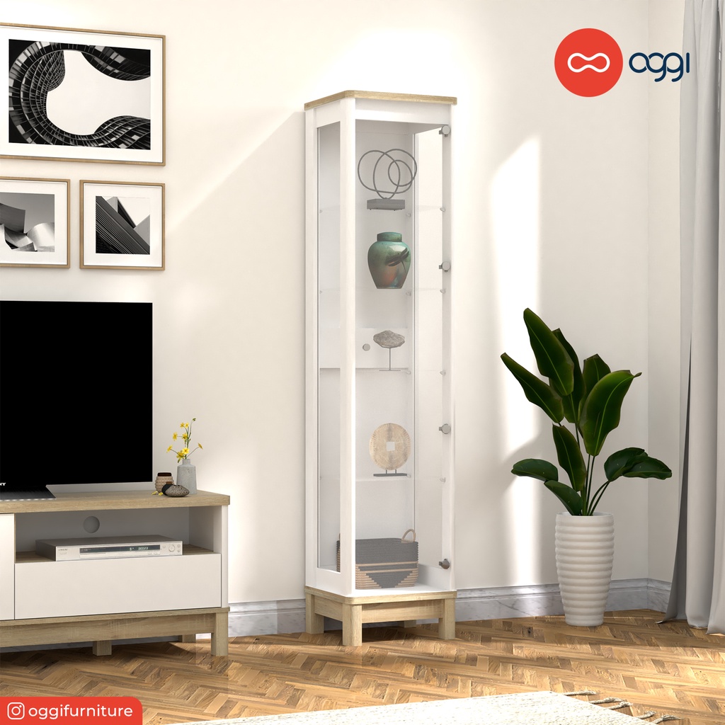 Jual Oggi - Lemari Hias / Showcase / Oggi Lyra Showcase 1DF | Shopee ...