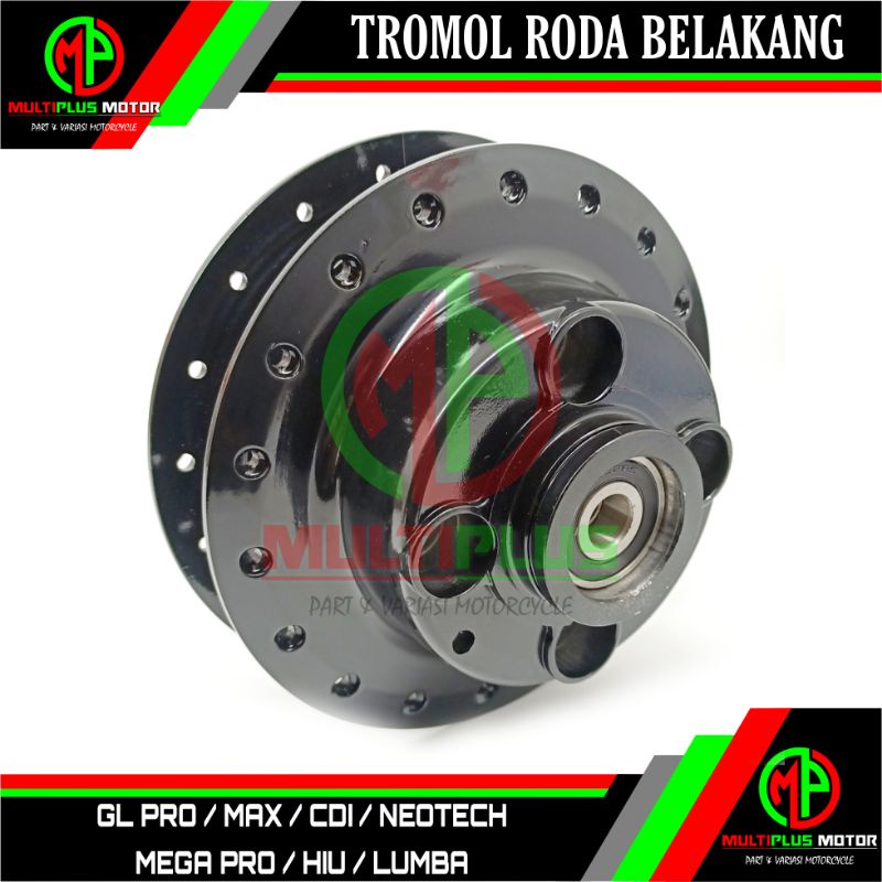 Jual Tromol roda belakang + laher + bosh GL PRO,GL MAX,GL PRO MAX ...