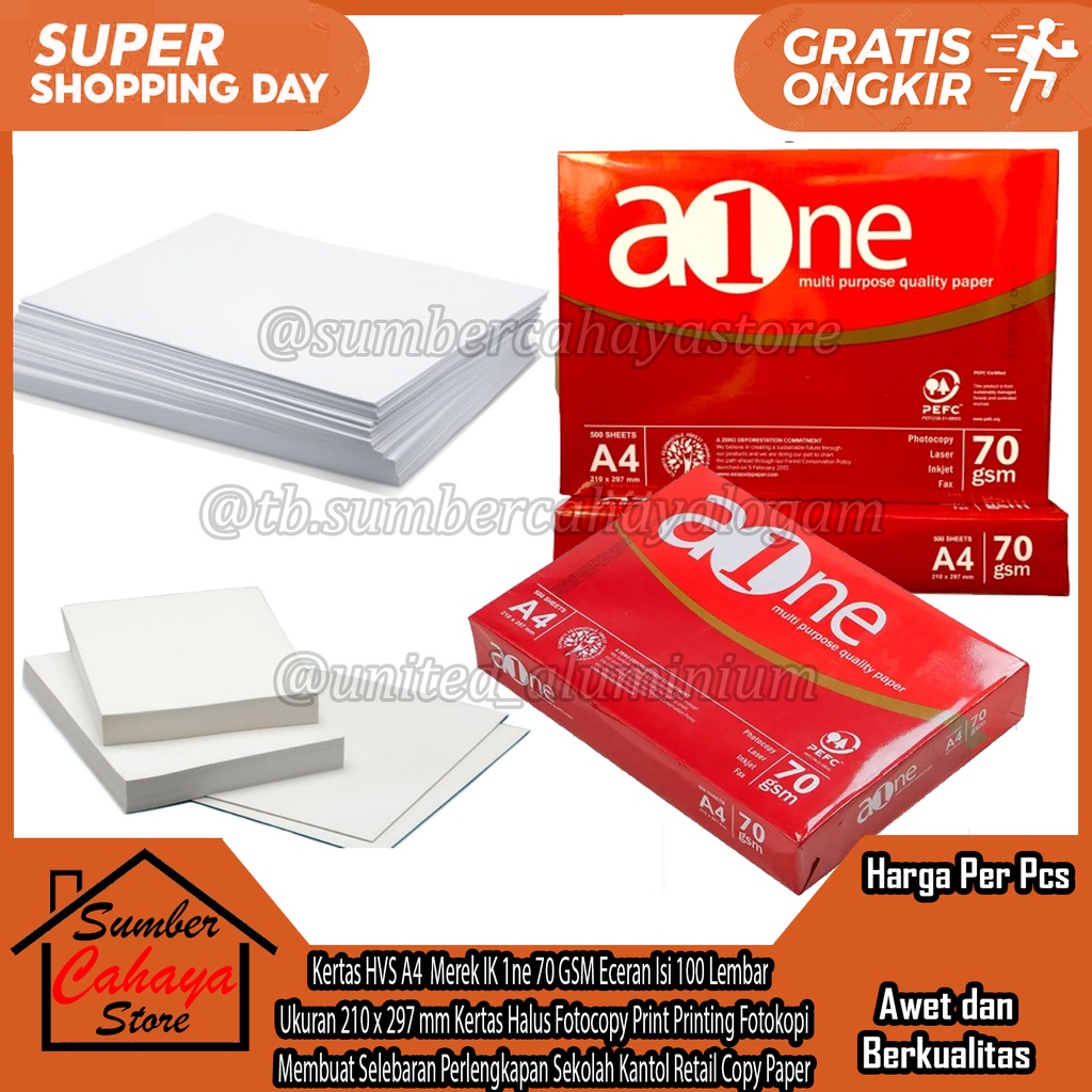 Jual Kertas A4 Laporan Kantor Buletin Salinan Proposal Printing ...