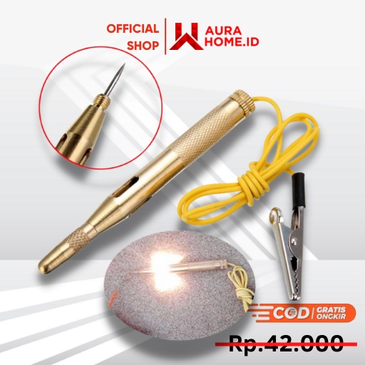 Jual Test Pen Deteksi Arus Listrik Spark DC 6 V - 24 V / Tespen Taspen ...
