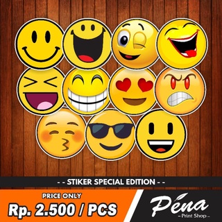 Jual Sticker Stiker Emoticon Karakter Ekspresi Lucu Smile Kiss Love ...