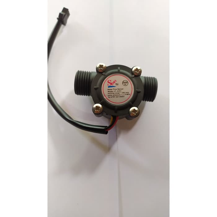 Jual Water flow sensor ukuran 1/2 inch sensor tekanan air 1-30L per ...