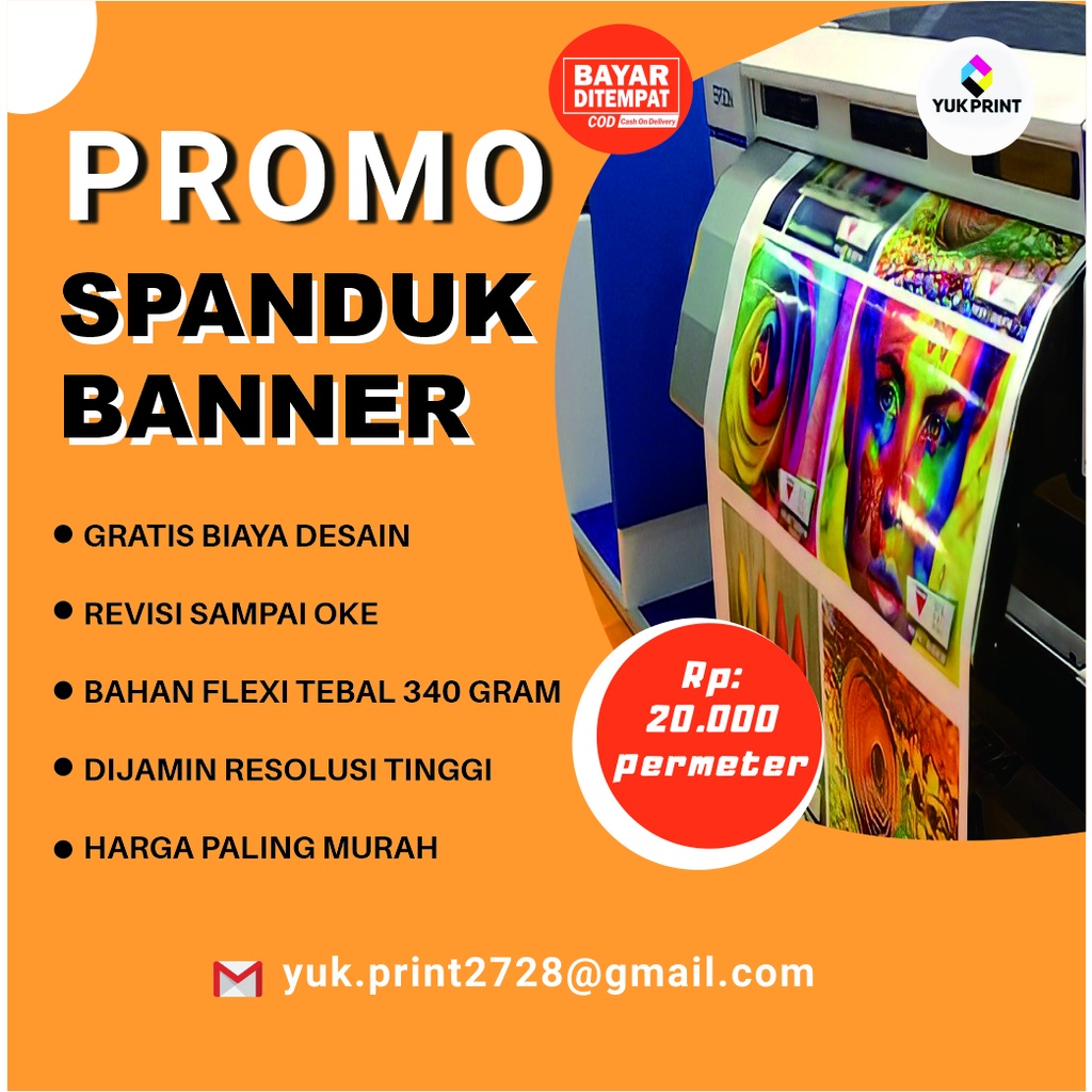 Jual TEBAL340 GRAM/CETAK SPANDUK/ PRINT BANNER/ BALIHO ONLINE MURAH HIRES Indonesia|Shopee Indonesia