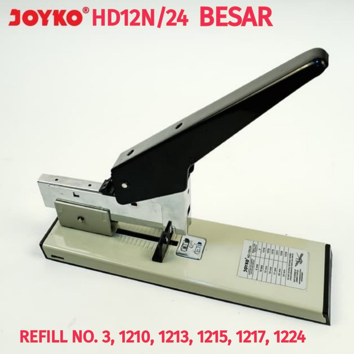 Jual Heavy Duty Stapler JOYKO HD12N24/Staples Jilid Besar/Staples Meja ...