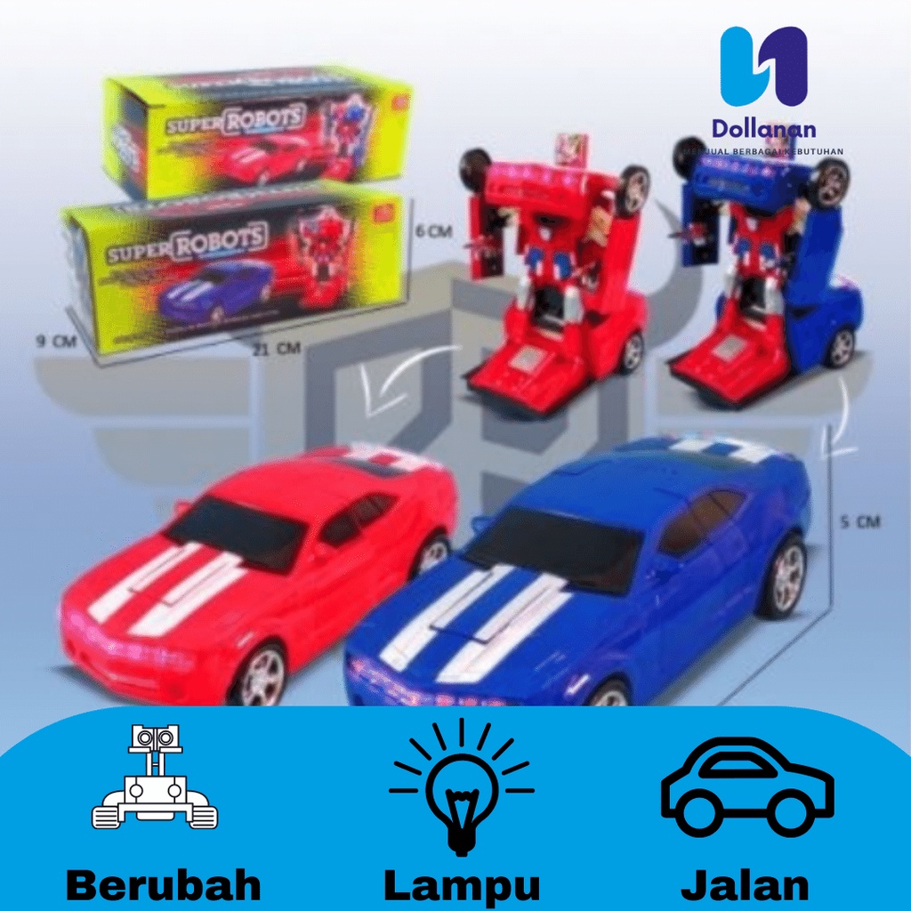 Jual Mainan Anak Mobil Mobilan Robot Transformers Optimus Prime Dapat Berubah Jadi Robot Ada ...