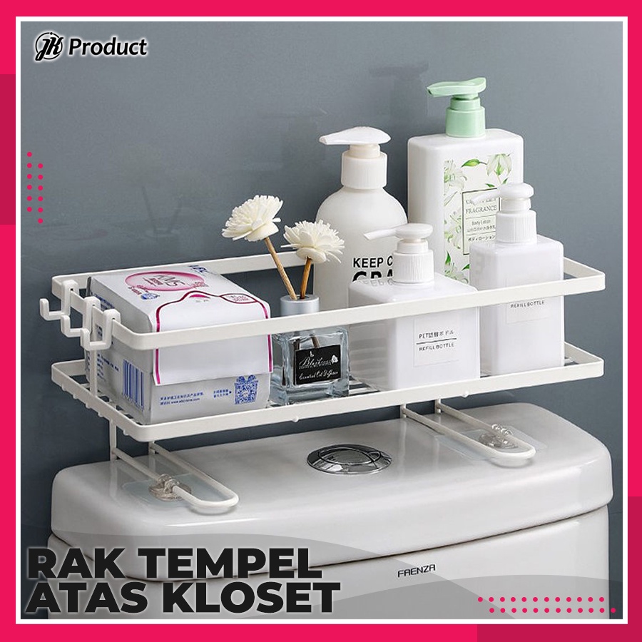 Jual Rak Atas Kloset Tempel WC Duduk Toilet Tempat Sabun Shampoo ...