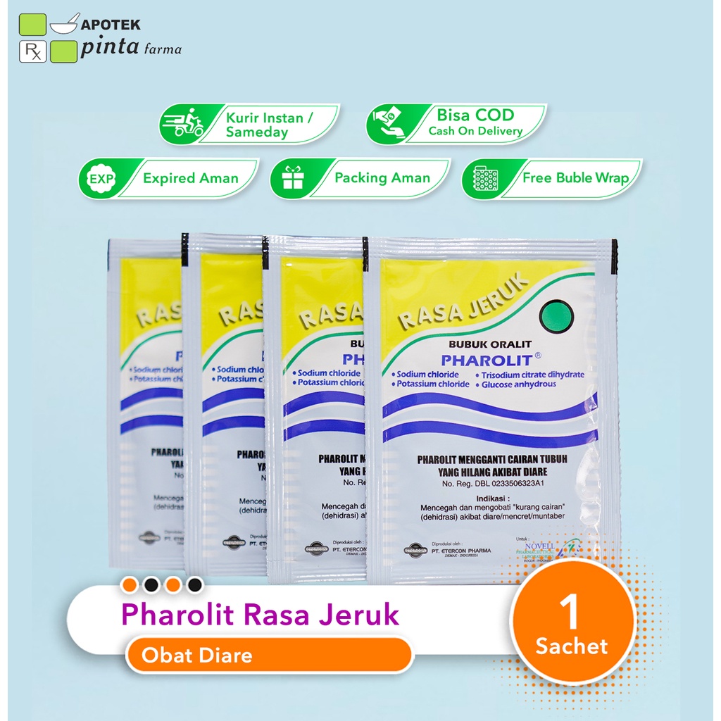 Jual Pharolit Sitrat Powder Rasa Jeruk Obat Diare | Shopee Indonesia