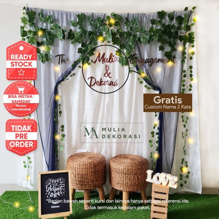 Jual Dekorasi Backdrop Lamaran Nikahan Syukuran Aqiqah Khitan Paket AA ...