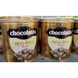 Jual Chocolatos Hollanda Wafer Cream Cokelat Chocolate Kemasan Kaleng ...