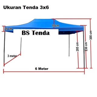 Jual Kerangka Tenda Lipat 3x6 Premium (Tidak Termasuk Atap Tenda ...