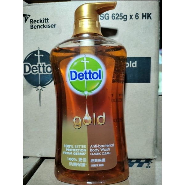 Jual Dettol gold body wash classic clean 625ml | Shopee Indonesia