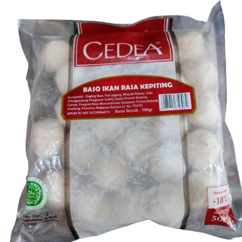Jual Cedea Bakso Ikan Rasa Kepiting / Cedea Bakso Ikan dan Udang 500 gr ...