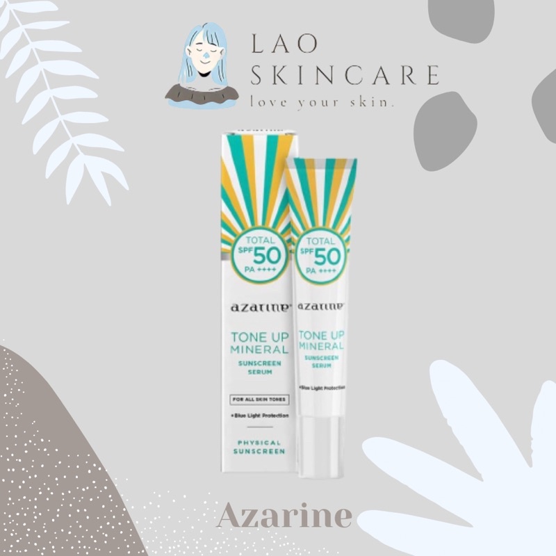 Jual AZARINE Tone Up Mineral Sunscreen Serum SPF 50 PA++++ (27ml ...