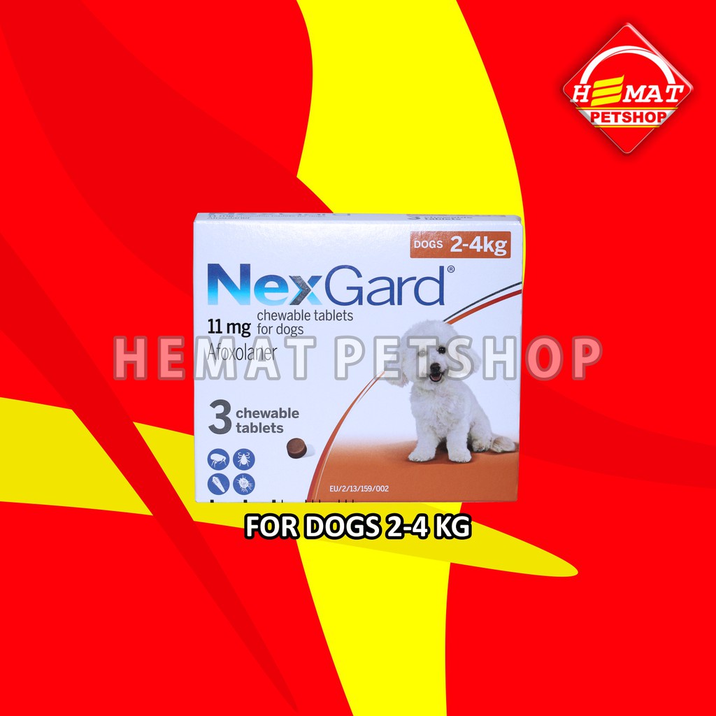 Jual Obat Kutu Tungau Demodex Anjing NexGard Tablet | Shopee Indonesia