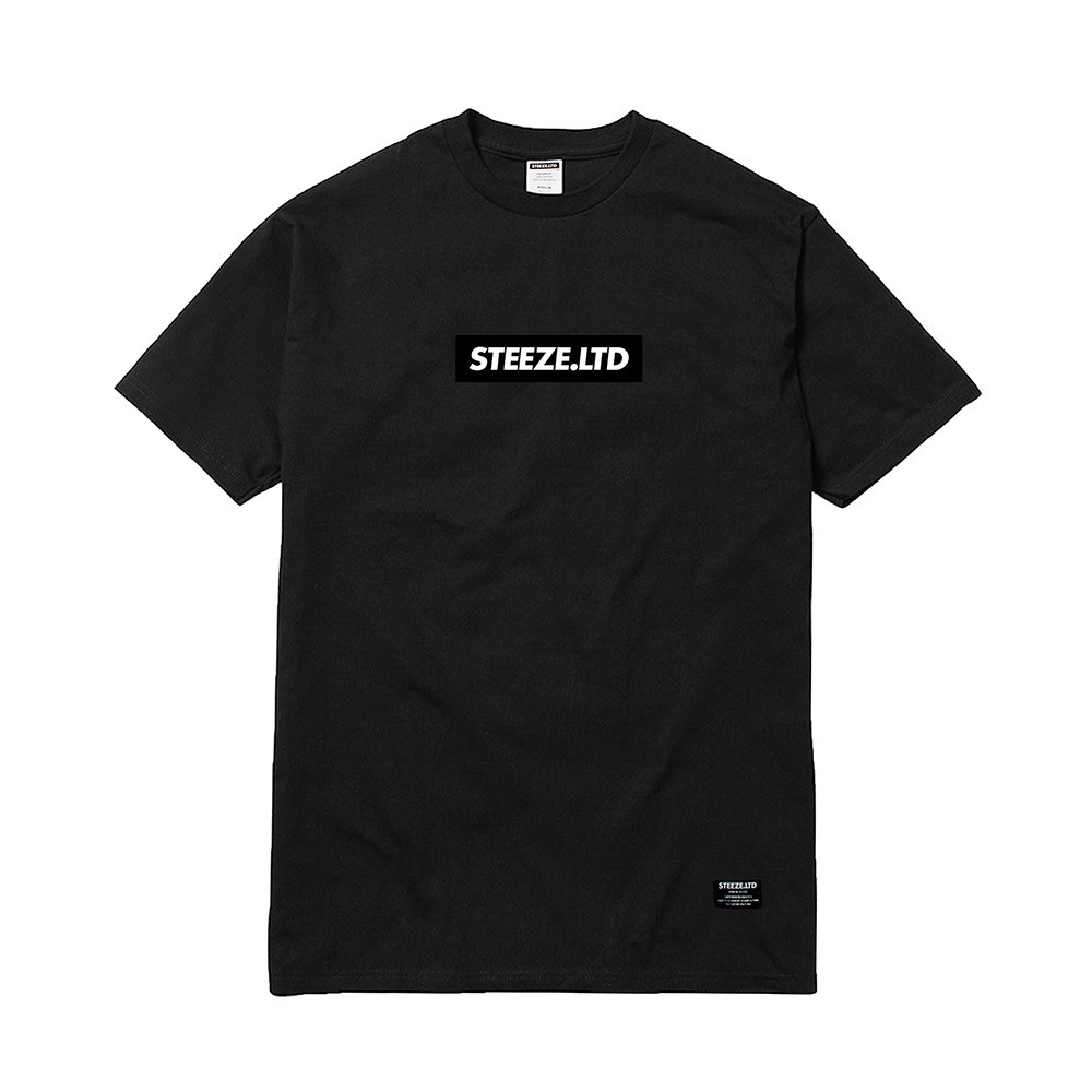 STEEZE.LTD - AUTHENTIC LOGO T-SHIRT BLACK | Shopee Indonesia