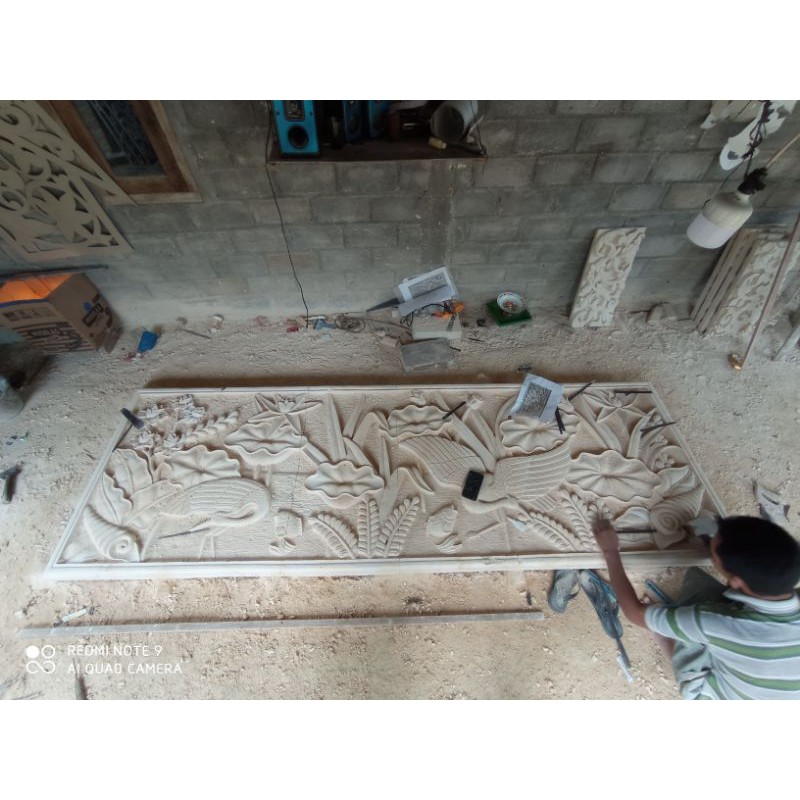 Jual relief ukir batu paras jogja hiasan dinding | Shopee Indonesia