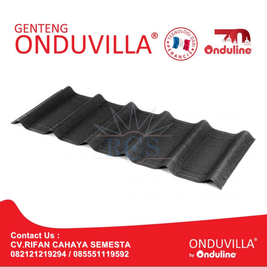 Jual Onduvilla Antrachite Black / Atap Bitumen / Genteng Aspal ...