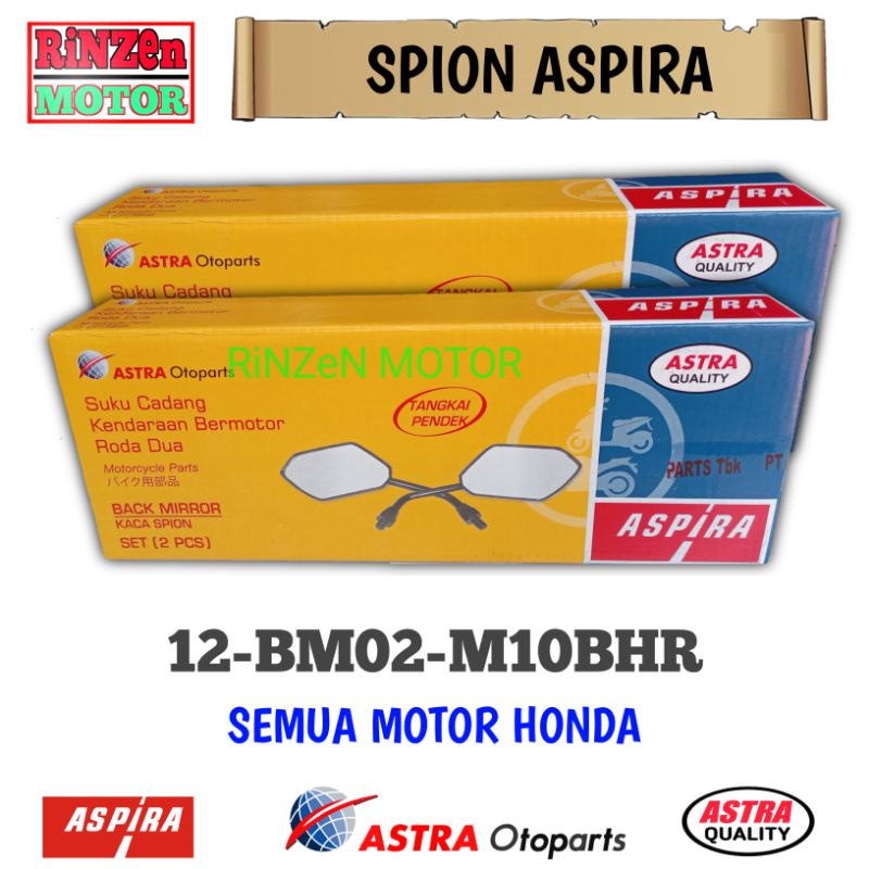 Jual Spion Motor Honda Aspira Tangkai Pendek 12-BM02-M10BHR | Shopee Indonesia