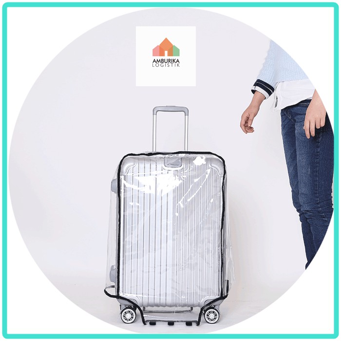 Jual COVER KOPER / LUGGAGE COVER / SARUNG KOPER BAHAN TRANSPARAN 20 ...
