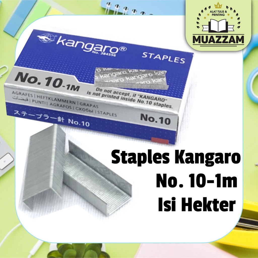 Jual Kangaro Staples No.10-1M Isi Hekter Kecil | Shopee Indonesia