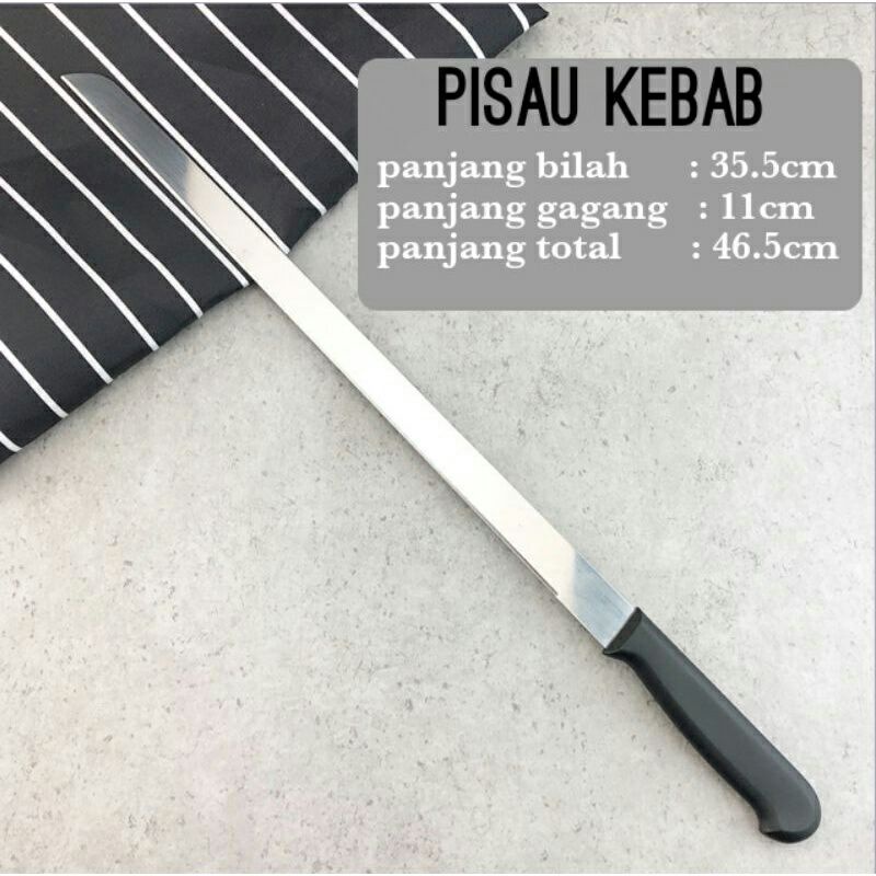 Jual PISAU PANJANG 14 INCH PISAU KEBAB PISAU KUE PERNIKAHAN PISAU CAKE PENGANTIN PISAU DAPUR ...