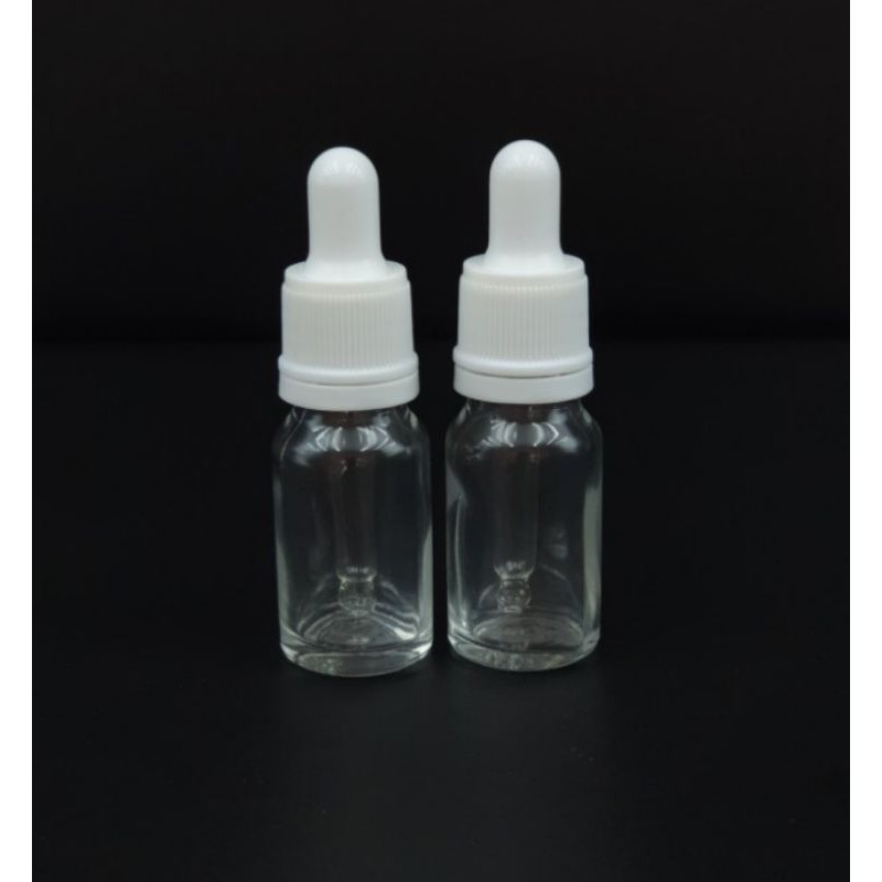 Jual BOTOL PIPET 10 ML RING PUTIH SEGEL/BOTOL SERUM 10 ML TEBAL ...