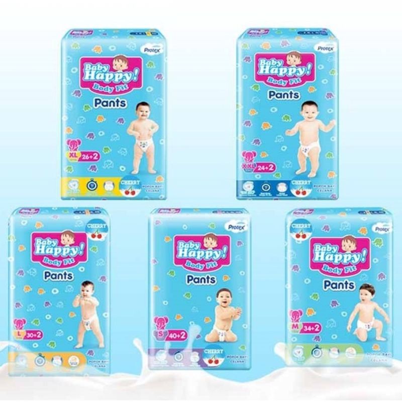 Jual BABY HAPPY PANTS DIAPERS NEWBORN BABY - POPOK BAYI MURAH [S40 ...