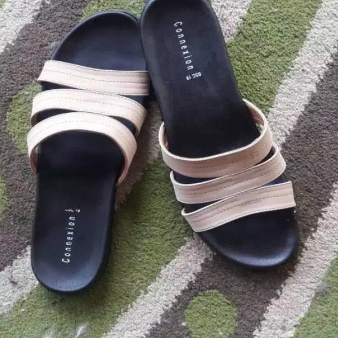 Jual Sendal Wanita Connexion Cream 36-40 | Shopee Indonesia