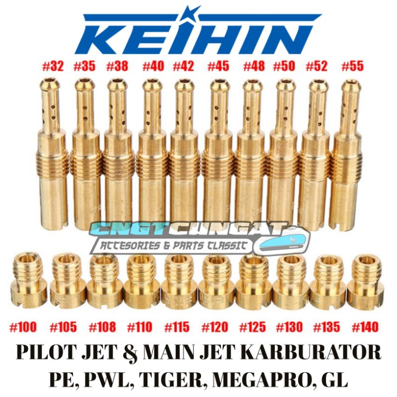 Jual spuyer karbu karburator main jet pilot jet karbu karburator pe pwl tiger megapro gl ...