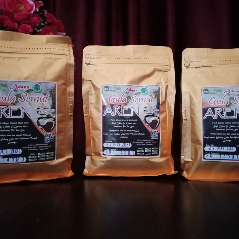 Jual Gula Semut Aren 400 gram Kemasan Aluminium Foil | Shopee Indonesia