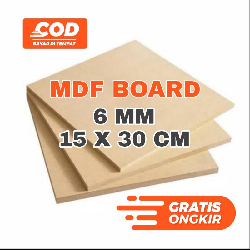 Jual Papan Kayu MDF 6mm 15x30cm papan dinding/papan hiasan | Shopee ...