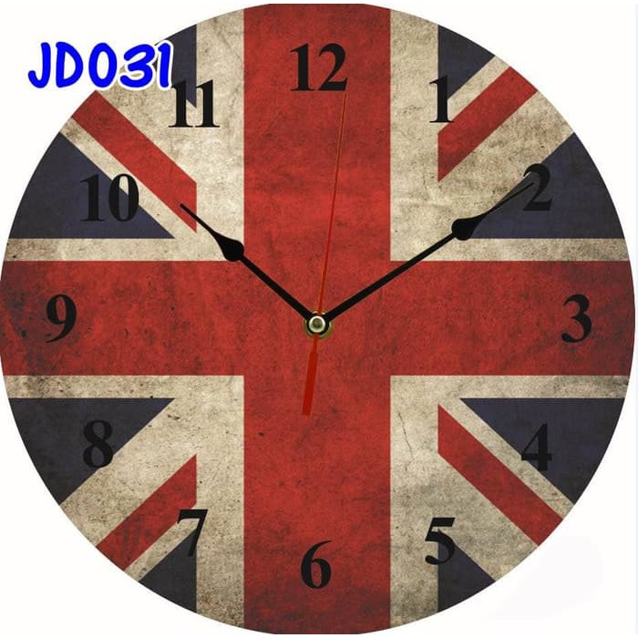 Jam Dinding Vintage MDF Ukuran 30 cm | Shopee Indonesia