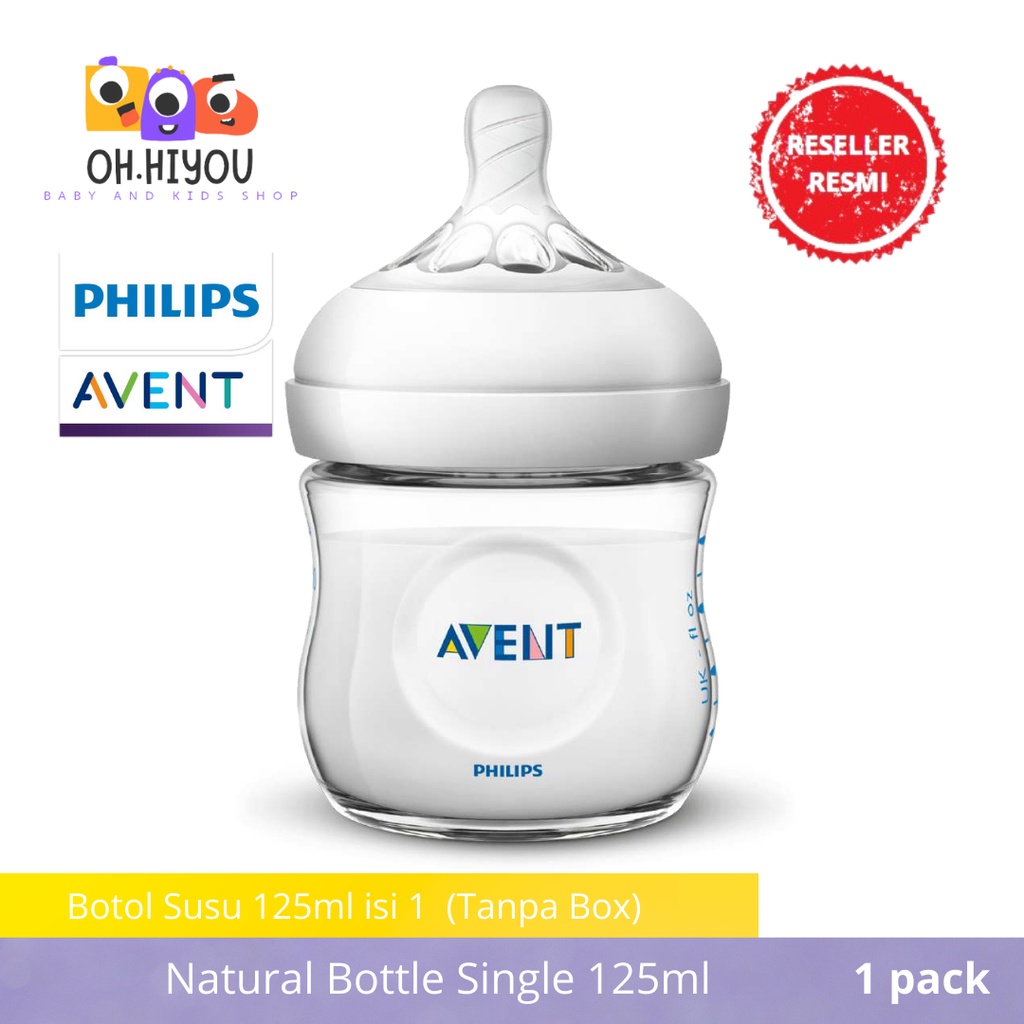 Jual Philips Avent Natural Bottle 125 ml, Philips Avent Botol Susu ...