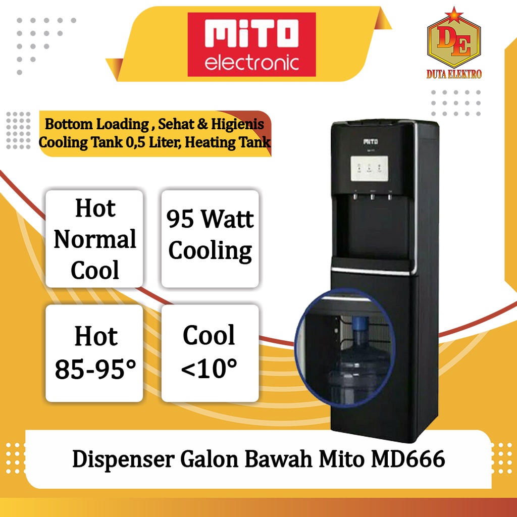 Jual Dispenser Galon Bawah Mito MD666 | Shopee Indonesia