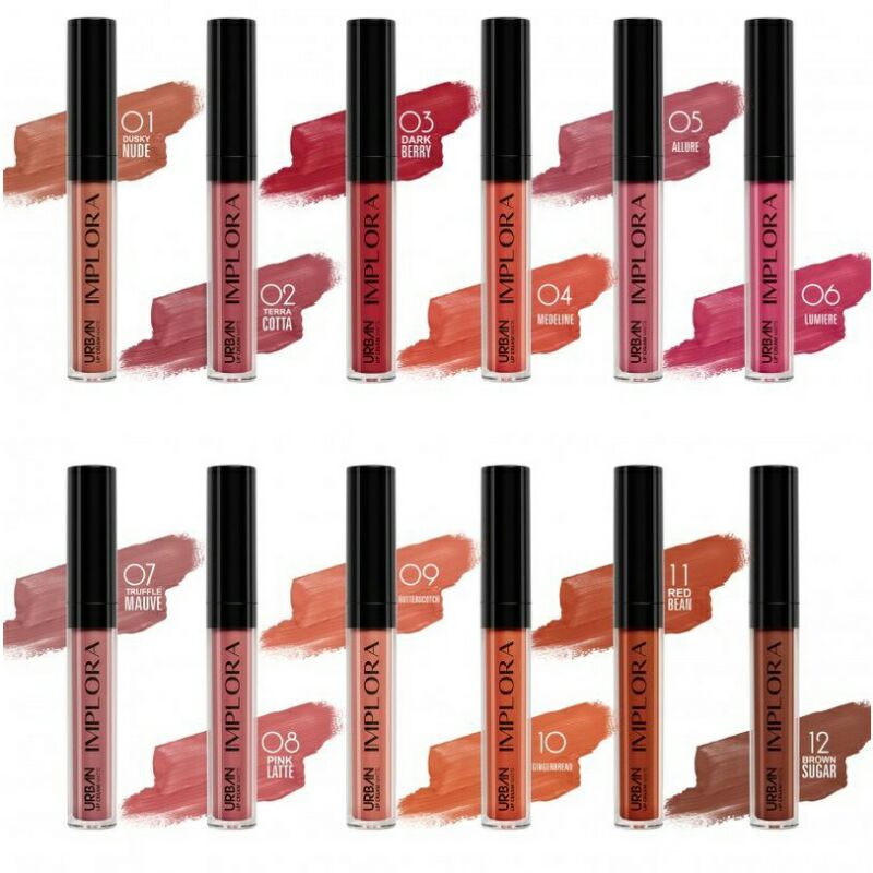 Jual Lip Kream Krim Cream Crim Implora Urban 20 Varian Warna | Shopee ...