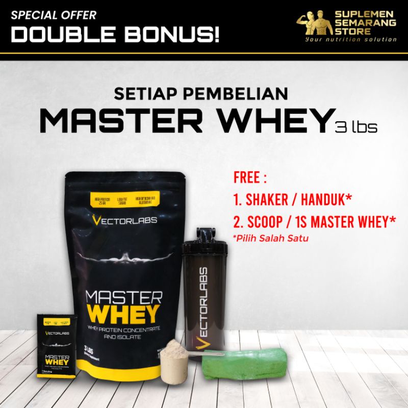 Jual master whey 3lbs vectorlabs BPOM | Shopee Indonesia