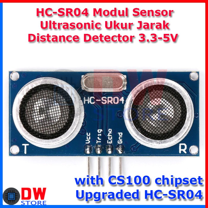 Jual Sensor HC-SR04 HCSR04 SR04 Modul Ultrasonik Ultrasonic Ping ...
