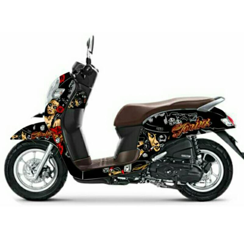 Jual sticker decal scoopy striping scopy full variasi full body ...