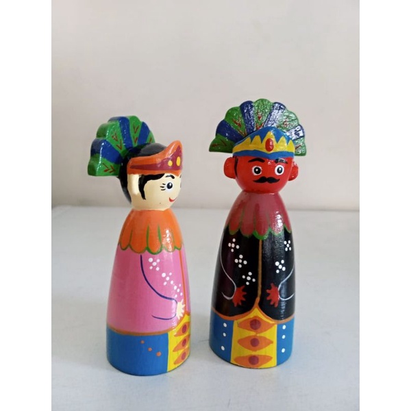Jual souvenir boneka kayu Ondel-ondel Bang jali betawi | Shopee Indonesia
