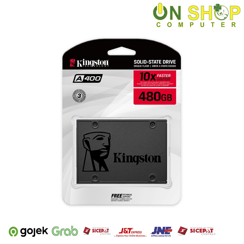 Jual SSD KINGSTON 480GB A400 SATA 2.5inch SA400S37/480G | Shopee Indonesia