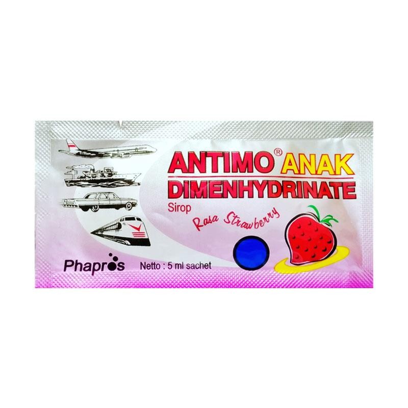 Jual ANTIMO ANAK RASA STRAWBERRY SACHET 5 ML | Shopee Indonesia