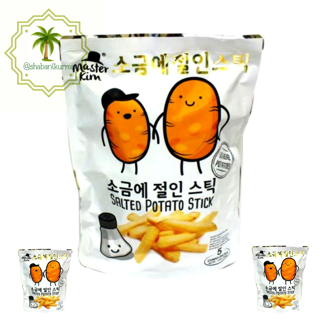 Jual [ COD ] MASTER KIM KERIPIK KENTANG RASA ASIN / SALTED POTATO STICK ...