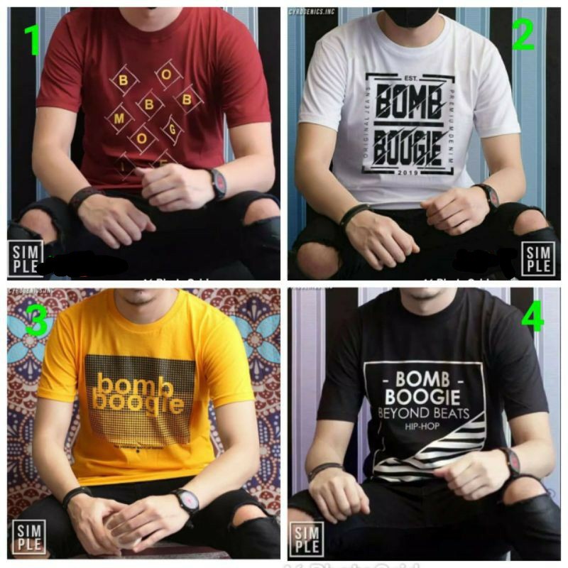 Kaos bomboogie/kaos oblong/kaos keren | Shopee Indonesia Kaos bomboogie/kaos oblong/kaos keren | Shopee Indonesia